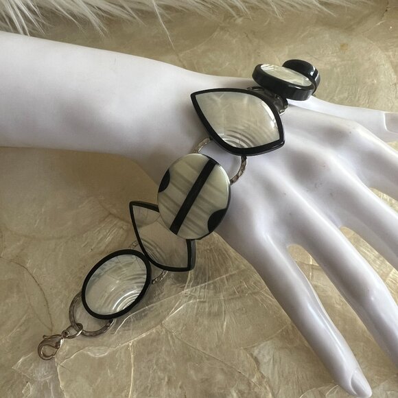 Lawless Designs | Jewelry | Mother Of Pearl Black Jet Repurposed ...